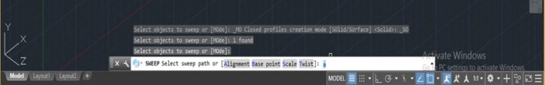 Sweep in AutoCAD | Create Effective Objects with Sweep Command