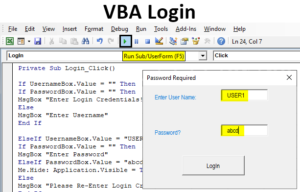 VBA Login | How to Generate Login User Form in VBA?