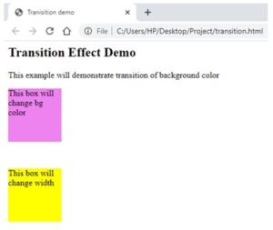 CSS Transition Effects | Examples of CSS Transition Effects
