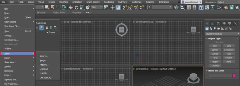 3ds Max Interface | Understanding the Various Sections in 3ds Interface