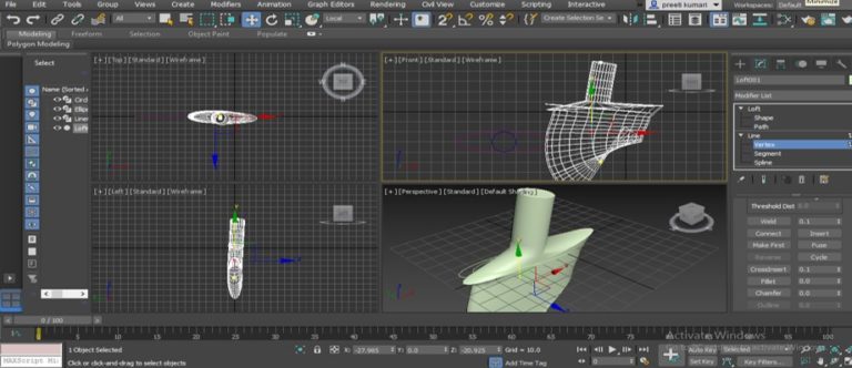 3ds Max Loft | Creating 3D Shapes using Loft command in 3ds Max