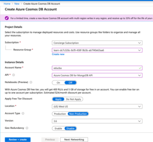 Azure COSMOS DB | Steps to Create Azure COSMOS DB | Advantages