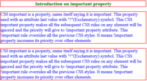 CSS Important | Guide to How Does Important Property Work in CSS?