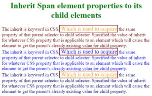 CSS Inherit | Where do we Use Inherit a Property in Css?