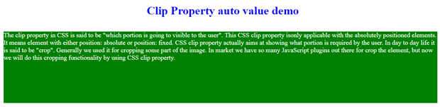 Css Clip How Does Clip Property Work In Css Examples