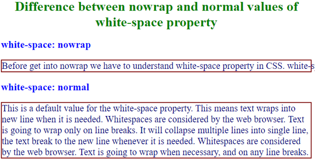 Css Nowrap How Does Css Nowrap Work With Programming Examples