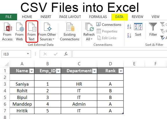 CSV Files Into Excel Methods To Open CSV Files In Excel Examples 