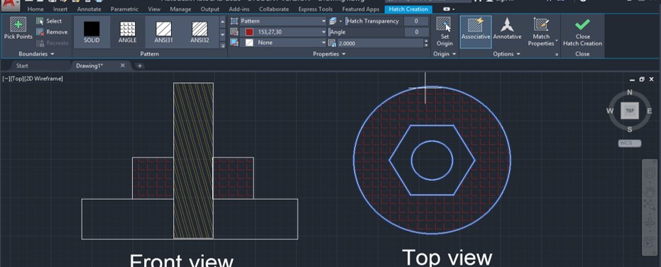 Hatch AutoCAD How To Use Hatch Command In AutoCAD 