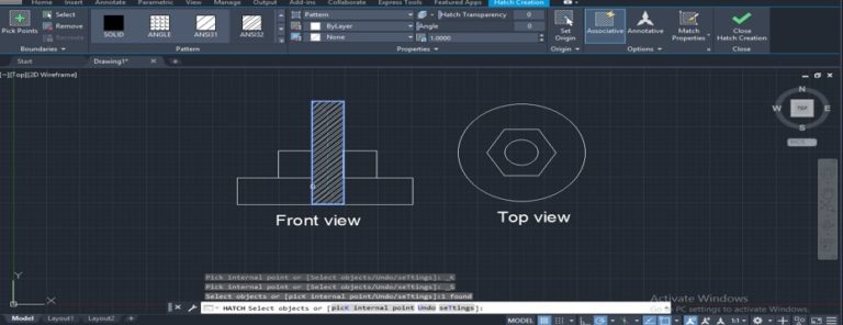 Hatch Autocad How To Use Hatch Command In Autocad