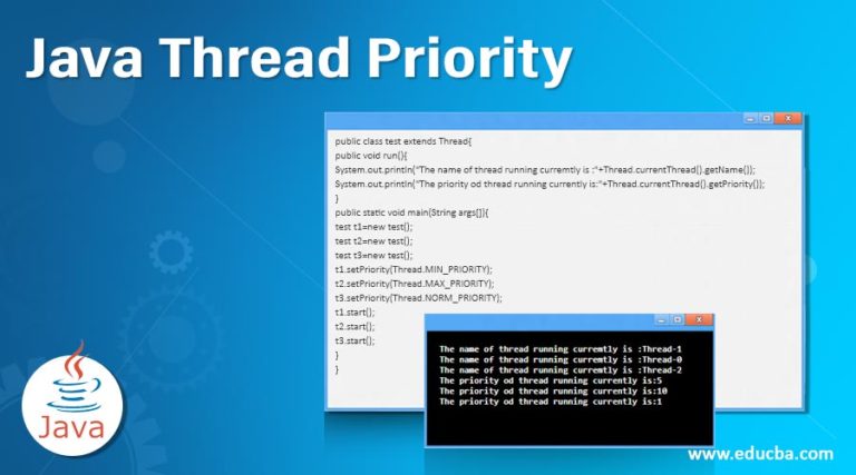 Java Thread Priority Methods With Examples Of Java Thread Priority