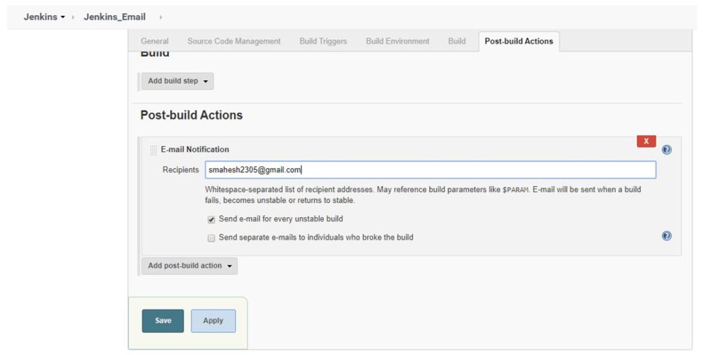 Jenkins Email Notification | Configure Gmail SMTP Server in Jenkins
