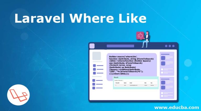 Laravel Where Like | Learn How to use Where Like Function in Laravel?