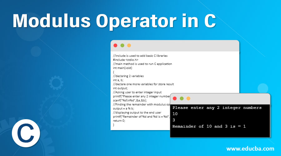 Modulus Operator In C Examples