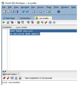 Oracle LOCK TABLE | How LOCK TABLE Statement works in Oracle?