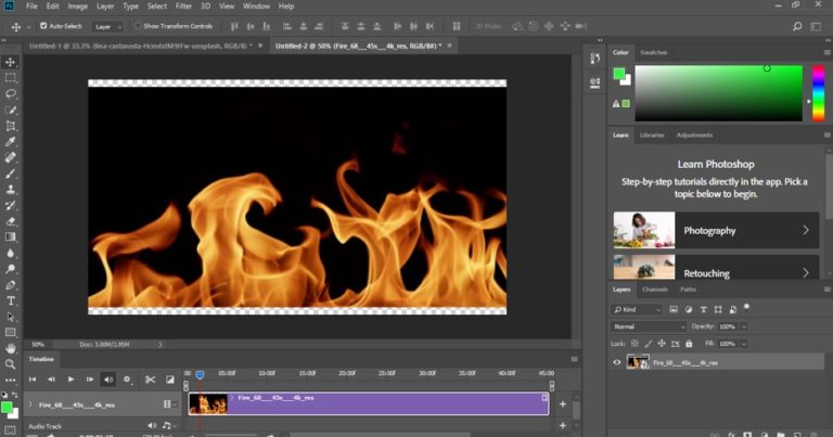 Photoshop Cinemagraph | Creating Cinema Effects for Steady Images