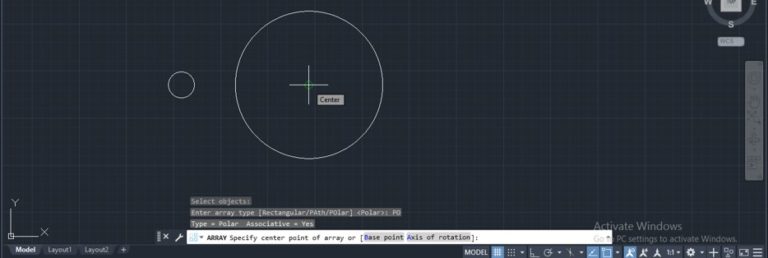 Polar Array in AutoCAD | Tutorials to Use Array Command in AutoCAD