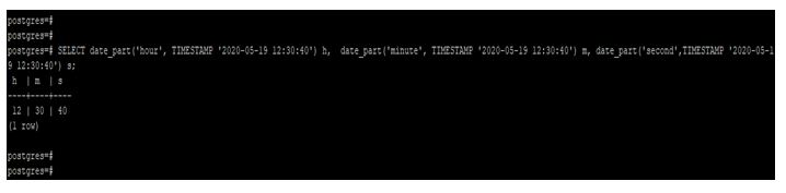 PostgreSQL DATE PART How PostgreSQL DATE PART Works 