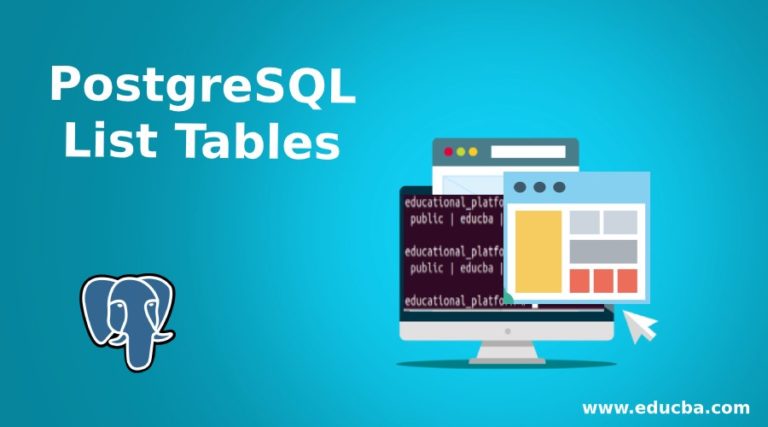PostgreSQL List Tables Listing Out Tables Using SELECT Query