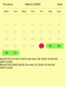 React-Native Calendar | Creating Calendar in React-Native with Examples