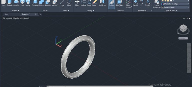 Revolve In AutoCAD Creating 3D Object Using Parameters Of Revolve