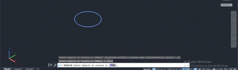 Revolve in AutoCAD | Creating 3D Object using Parameters of Revolve