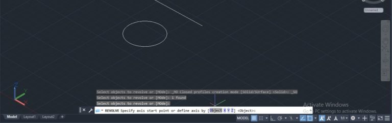Revolve In Autocad Creating 3d Object Using Parameters Of Revolve