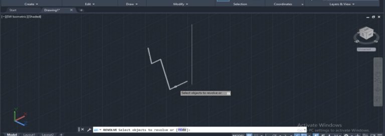 Revolve In Autocad Creating 3d Object Using Parameters Of Revolve 