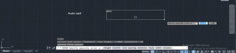 Text Command in AutoCAD | Steps to Use Text Command in AutoCAD