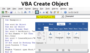 VBA Create Object | How to Use Create Object Function in Excel VBA?