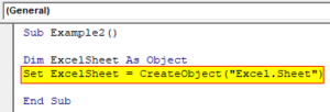 VBA Create Object | How to Use Create Object Function in Excel VBA?