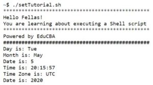Shell Script Set | What is Shell Script Set with Examples