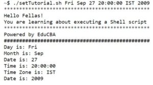 Shell Script Set | What is Shell Script Set with Examples