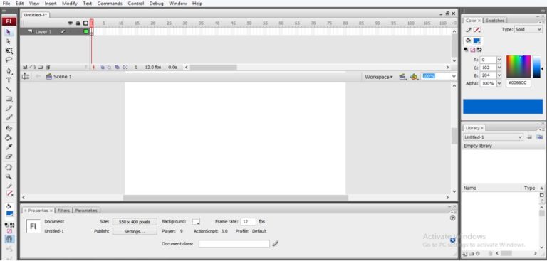Animation in Adobe Flash | How to Create Animation in Flash?
