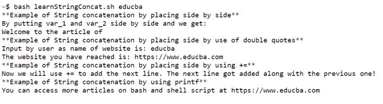 Bash Concatenate Strings Methods Of Bash Concatenate Strings