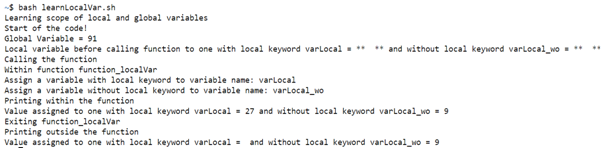 Bash Local Variables Why We Use Local Variables In Bash Programming 3814