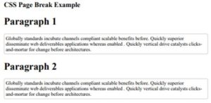 CSS page-break | A Quick Glance of CSS page-break
