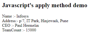 JavaScript Apply | Functions of Apply() Method in JavaScript