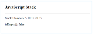 JavaScript Stack | How to Implement Stack Method in Javascript?