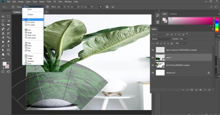 Warp Image Photoshop | Adjusting and Setting Images of any Object