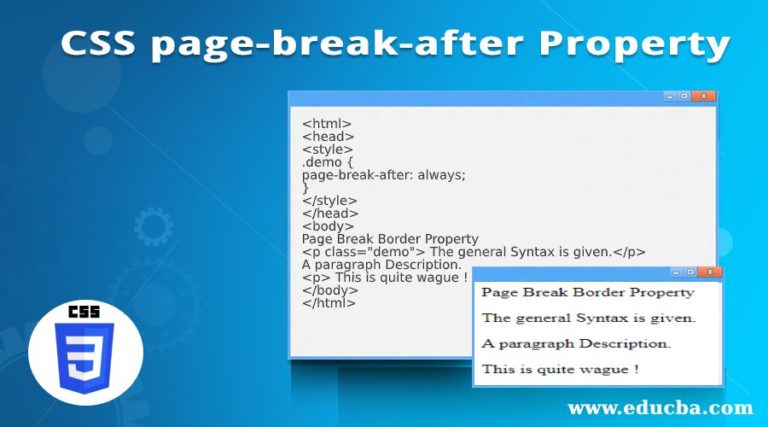 Css Page Break After How Page Break After Property Works In Css