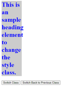 jQuery switchClass() | Examples of jQuery UI switchClass() Method