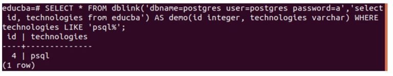 Postgresql Link Returned Value And Usage With Query Examples 3936