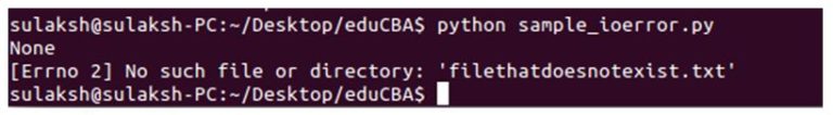 Python IOError | How IOError work in Python with Programming Examples Python IOError | How IOError work in Python with Programming Examples