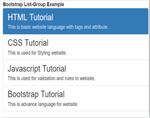 Bootstrap List Group | Steps to Apply List Group in Bootstrap | Examples