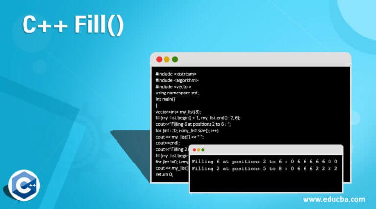 C Fill Learn How To Fill Algorithm Function Work In C