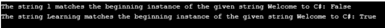 C# StartsWith() | Functions of C# StartsWith() with Examples