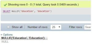 MySQL NULLIF() | How MySQL NULLIF() Function work with Examples