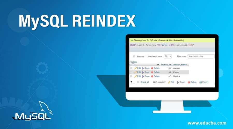 MySQL REINDEX Examples To Implement Syntax