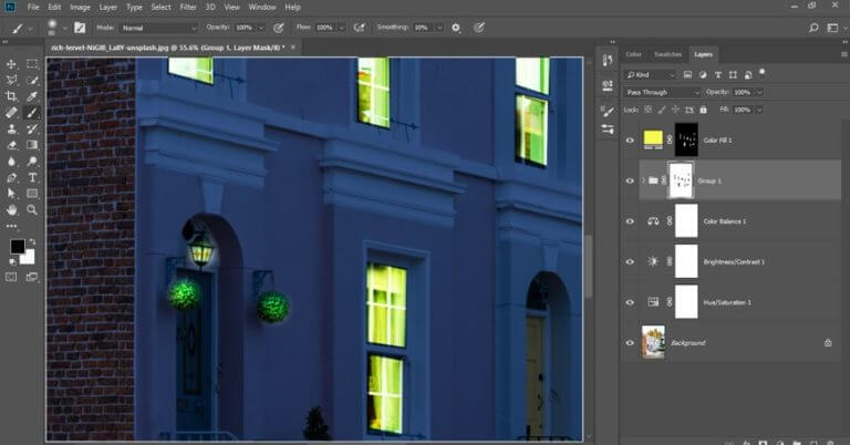 Night Effect in Photoshop | Transforming Picture from Day to Night