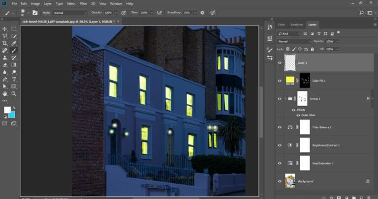 Night Effect in Photoshop | Transforming Picture from Day to Night